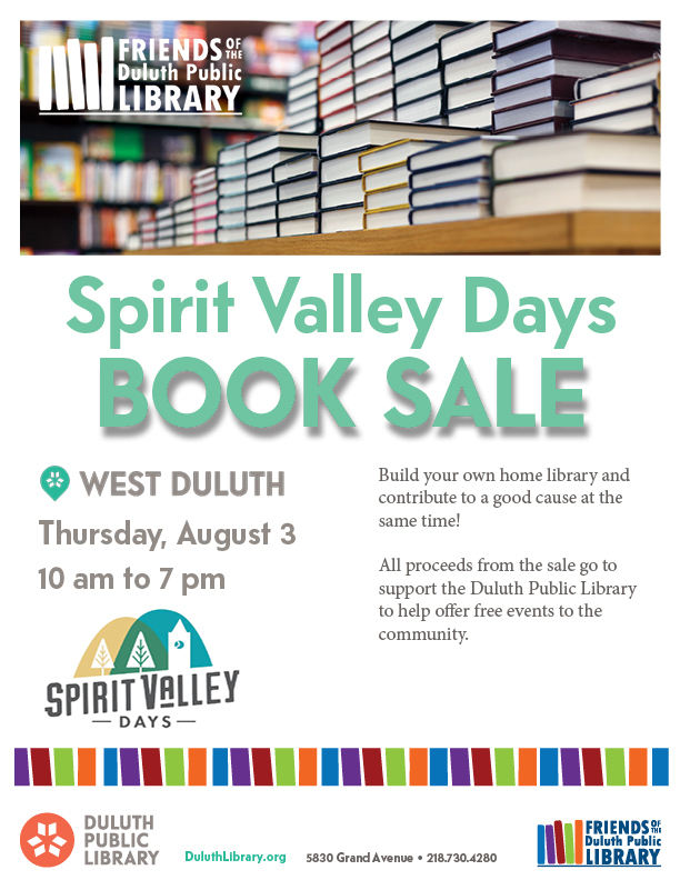 Spirit Valley Days Book Sale – Friends of the Duluth Public Library
